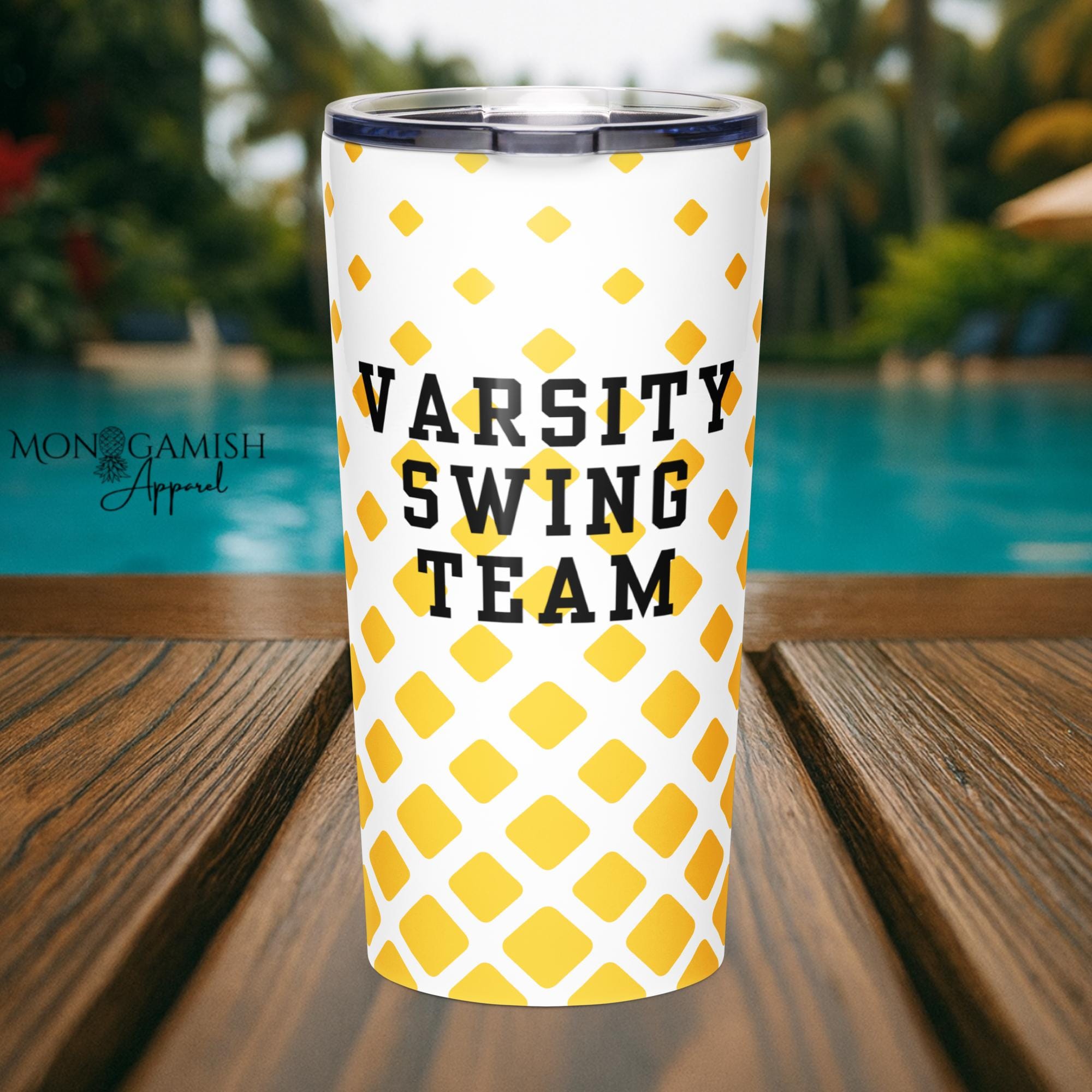 Varsity Swing Team Tumbler – Monogamish Apparel